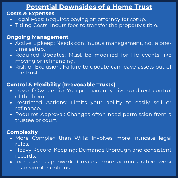 Benefits of Placing Your Home In A Family Trust